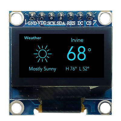 7 Pins 0.96 Inch OLED Display Module SPI 3V White PMOLED With SSD1306 ...