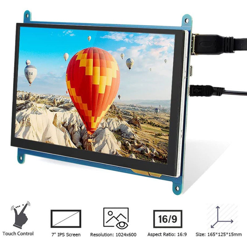Raspberry Pi4 HDMI 7 Inch TFT LCD Display 800x480 Dots With Capacitive ...