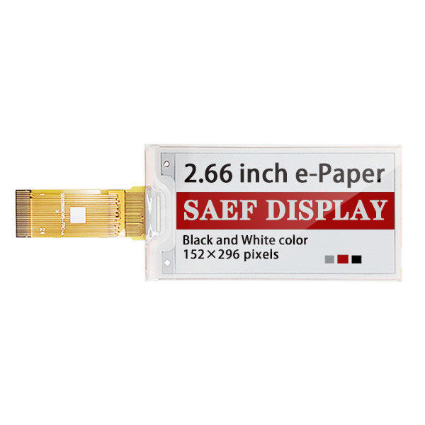 2.66 Inch 3 Colors E Ink Panel , SPI Interface Electronic Paper Display