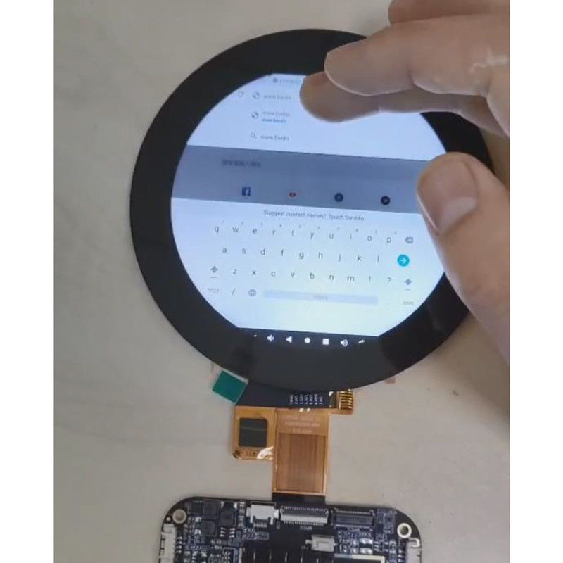 3.4 Inch Custom Round LCD Android RK3566 Advertising Media Display With ...