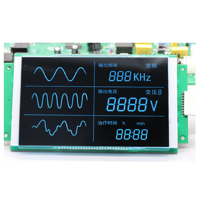 Custom Negative Vatn Spi Seven Segment Stretched Bar Ht1621 St7035 Controller Lcd Meter Display