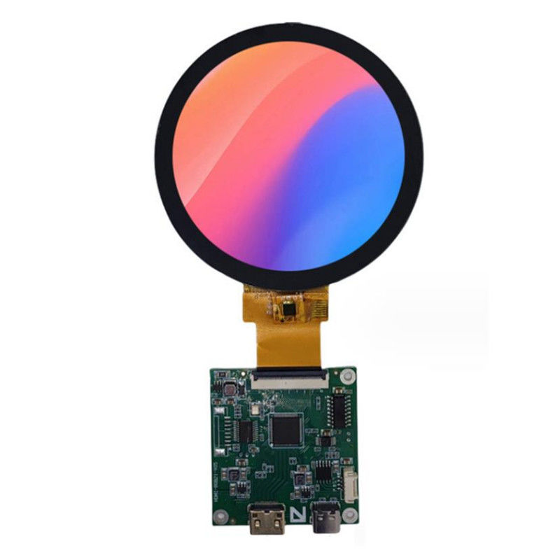 Round TFT Display LCD 4 Inch HDMI Interface, Circular TFT LCD 4" With ...