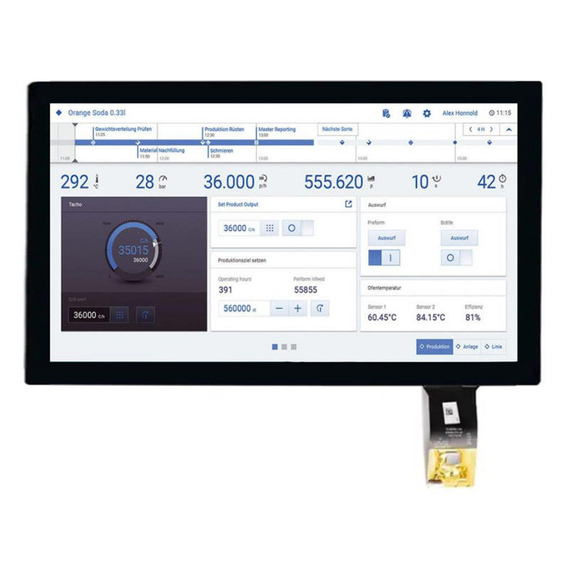 High Brightness 1000Nits 15.6 Inch IPS TFT LCD Display FHD Resolution ...