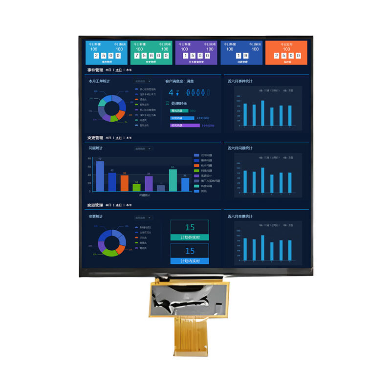 Sunlight Readable 7.6 Inch TFT LCD Display 1000 Nits 800x800 Pixels ...