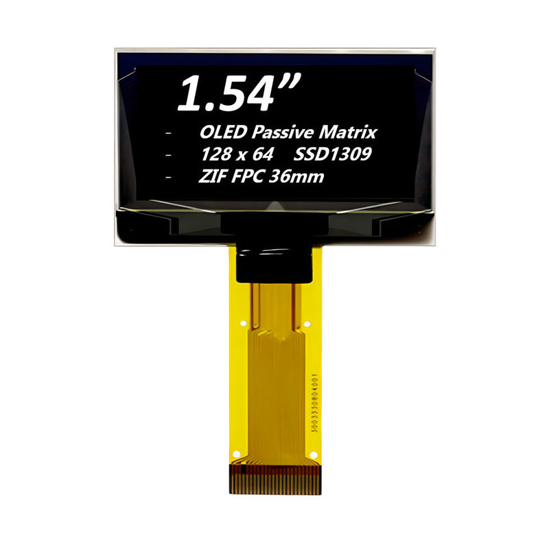 Passive Matrix 1.54 Inch OLED Dispaly Module SSD1309 ZIF FPC 36mm ...