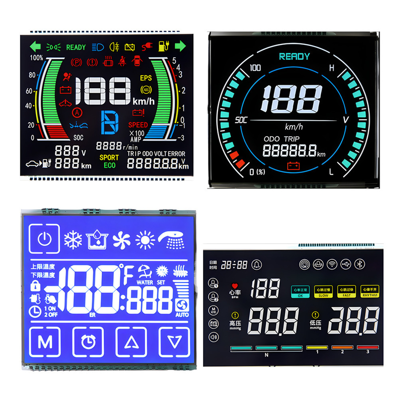 Custom LCD Display TN/HTN/STN/FSTN/VA Monochrome Segment Character Graphic COG Dot Matix LCD Screen