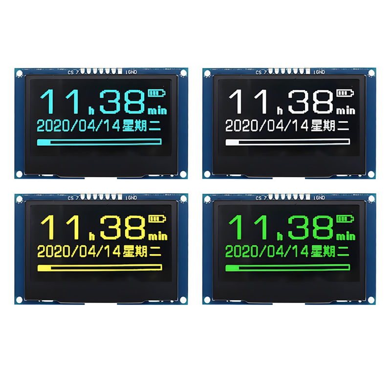 2.42-Inch 128x64 Dots OLED Display Module With SPI Interface And White ...