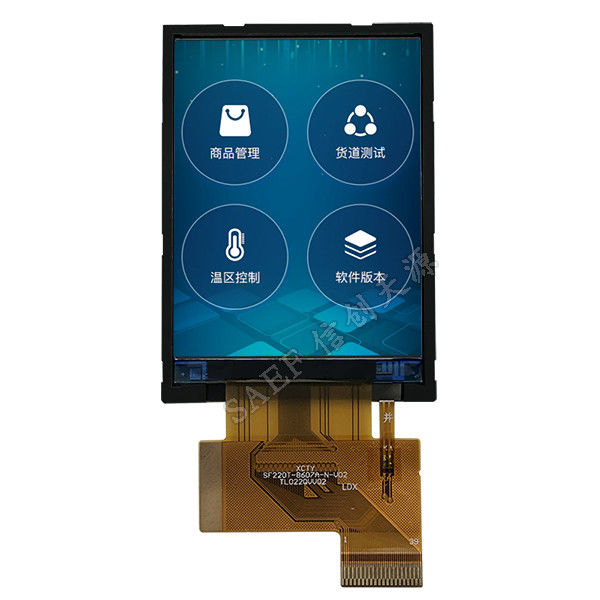 QVGA 240x320 2.2 Inch TFT Display , 39 Pin LCD Display ST7789V 18 Bits ...
