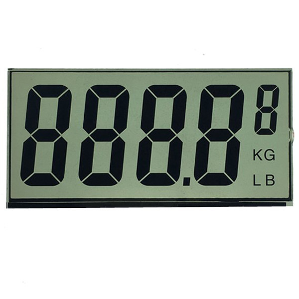 Alphanumeric 7 Segment LCD Display , TN LCD Panel For Weight Counter Front Screen