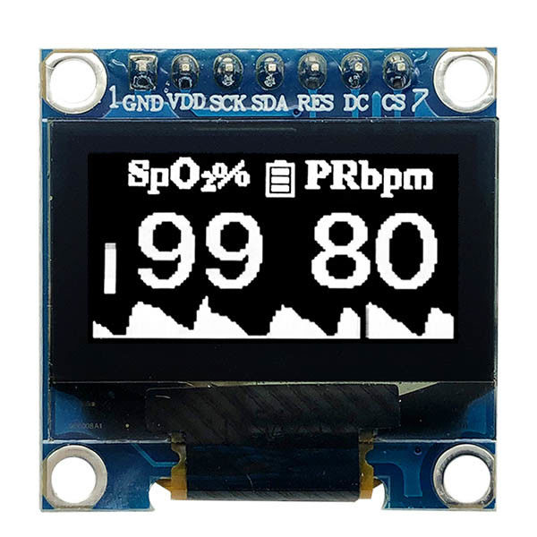 0.96 Inch SSD1306 Controller 7 Pin White And Blue Fonts SPI OLED ...