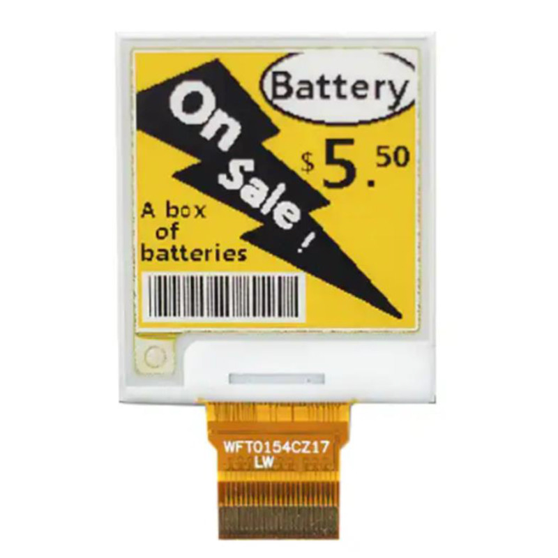 1.54 Inch 200*200 E-Paper Price Tag display, ESL E-Ink Black, White And ...
