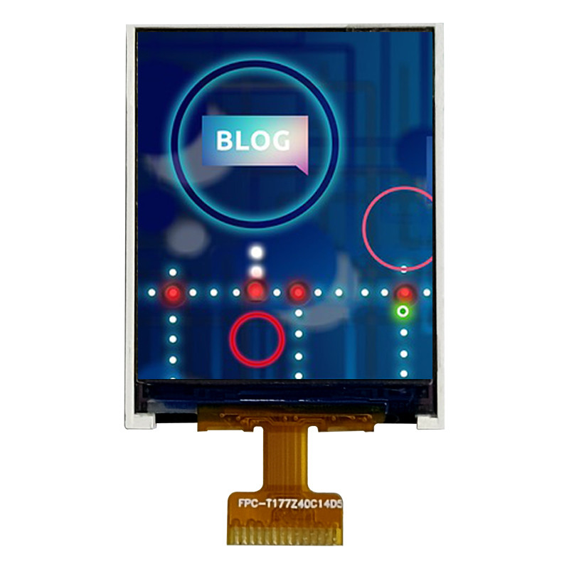 1.77'' TFT LCD Display SPI Interface W/Anti-Glare Surface, 128x160, Touch Screen Optional
