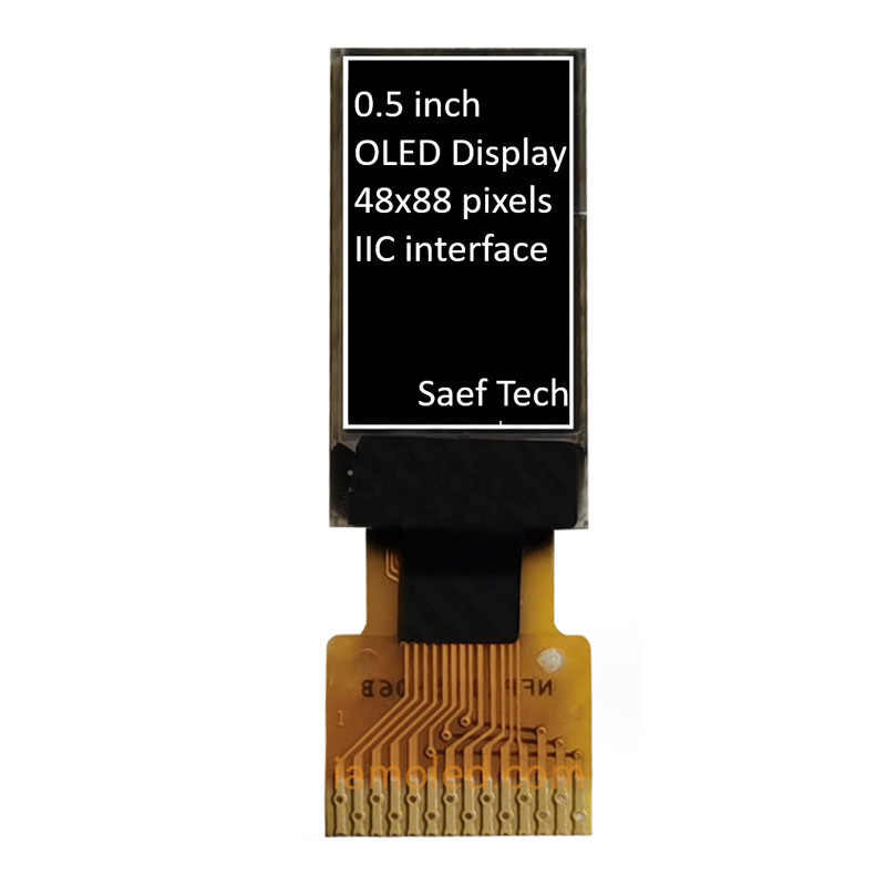 0.5 Inch OLED Display Module 88x48 Pixels Passive Matrix With I2C Interface
