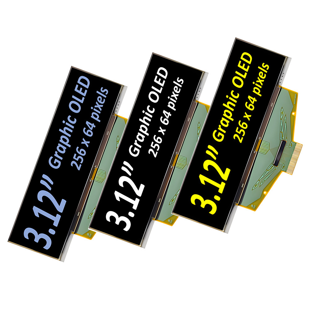3.12 Inch 256x64 Graphic OLED Display Module With SSD1322 Driver IC - Yellow, White, Or Blue ...