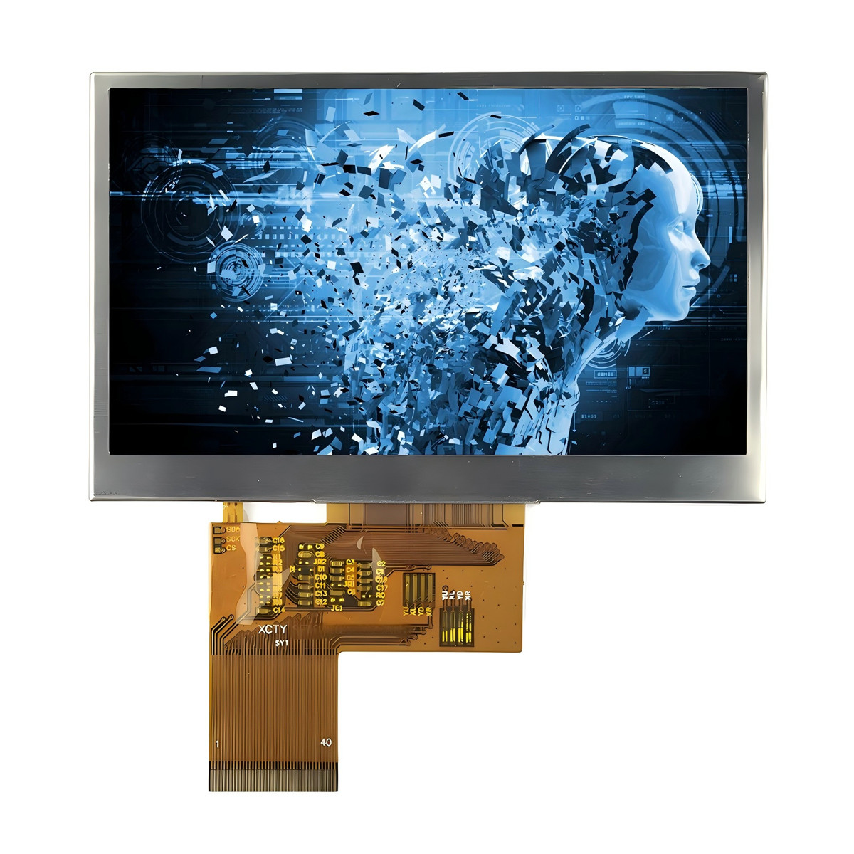 4.3-Inch High Brightness 1000nits TFT LCD Module 480x272 Resolution And ...