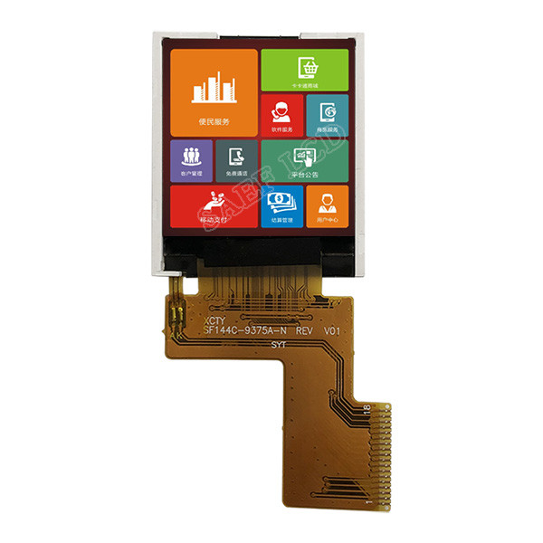 18 Pins 1.44 Inch Square TFT LCD Display, 128x128 LCD Display MCU 8bits ...