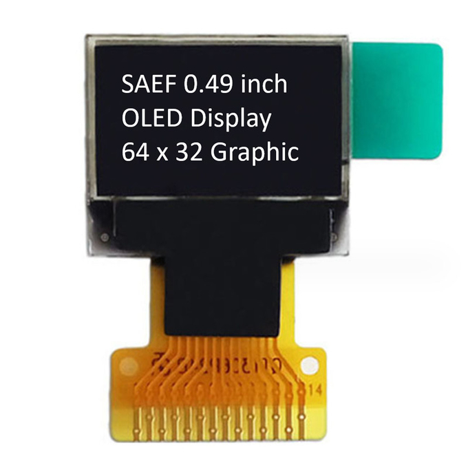 0.49 Inch OLED Display Module 64x32 Graphics Display Industrial Grade