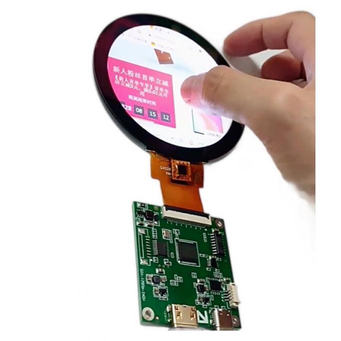 HDMI TFT LCD Display 4 Inch Round, Circular TFT LCD 4" With MIPI Interface
